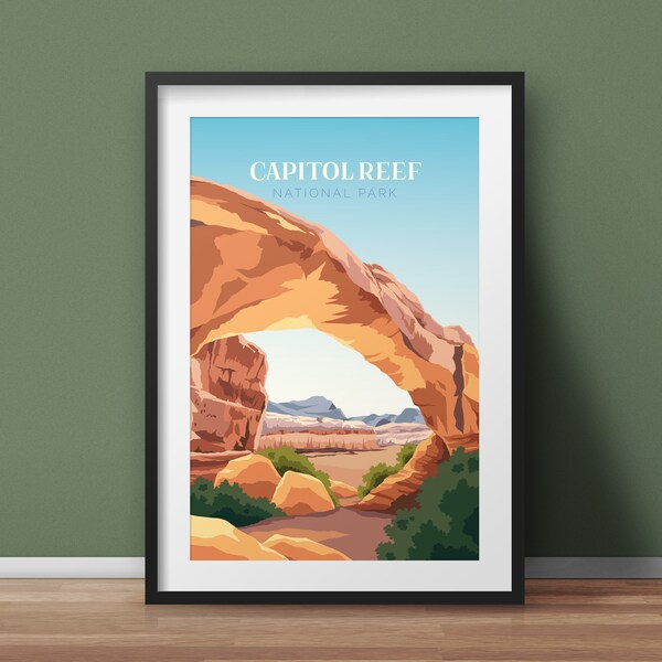 Capitol Reef Poster - Etsy