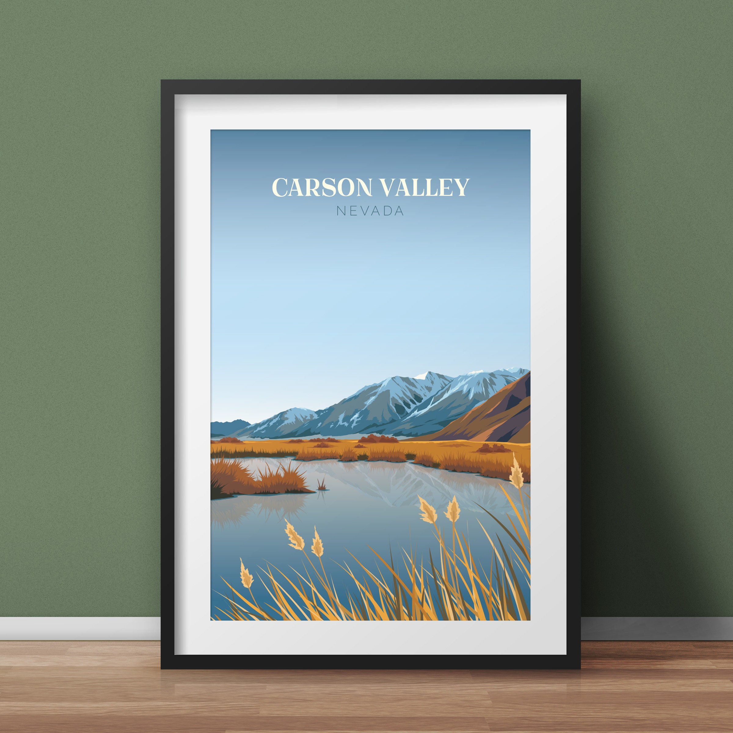 Modern Sierra Nevada Poster - Etsy