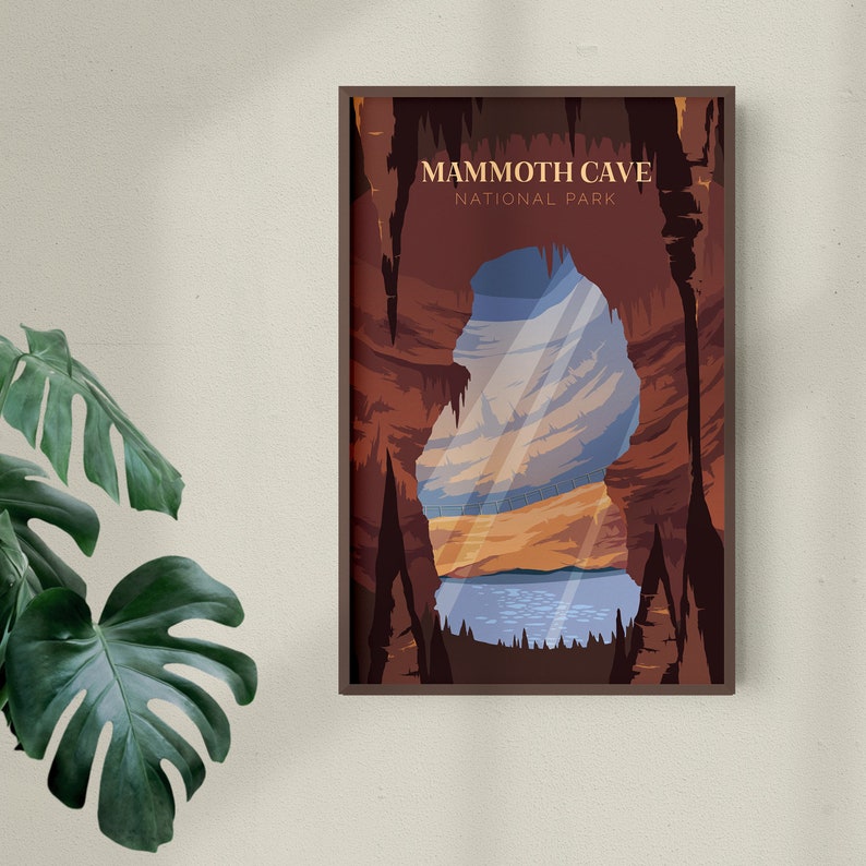 Mammoth Cave National Park Print Mammoth Caves Poster - Etsy