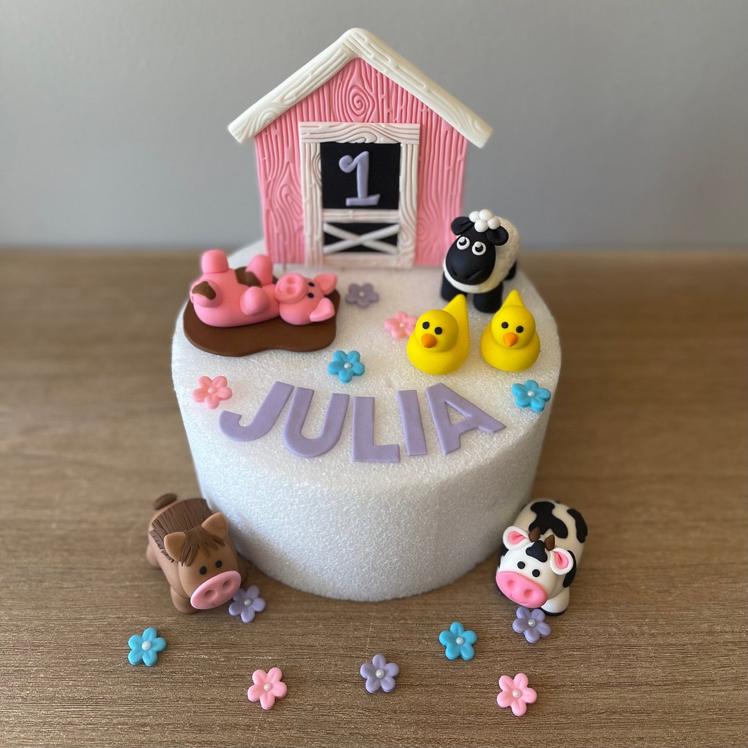 Fondant Farm Cake Kit - Etsy
