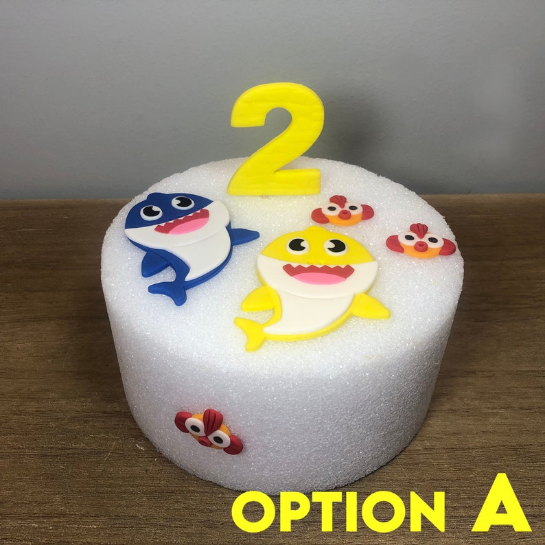 Fondant Shark Cake Toppers - Etsy