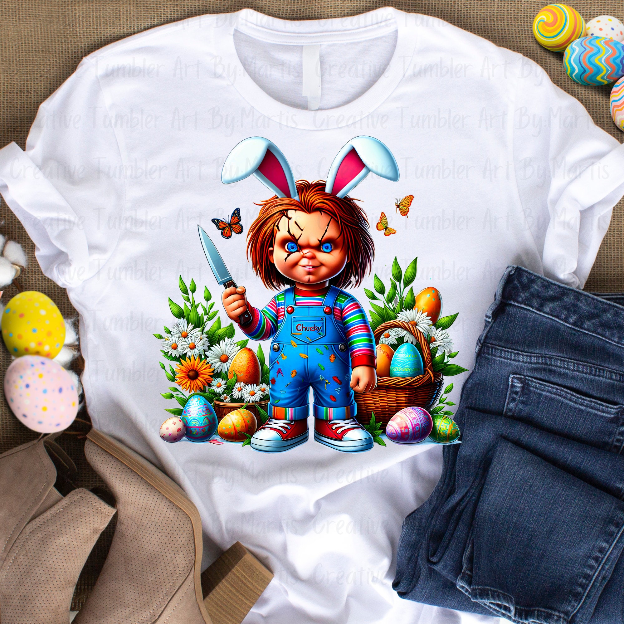 Creepy Chucky Easter PNG, Horror Bunny Design (digital Download) - Etsy