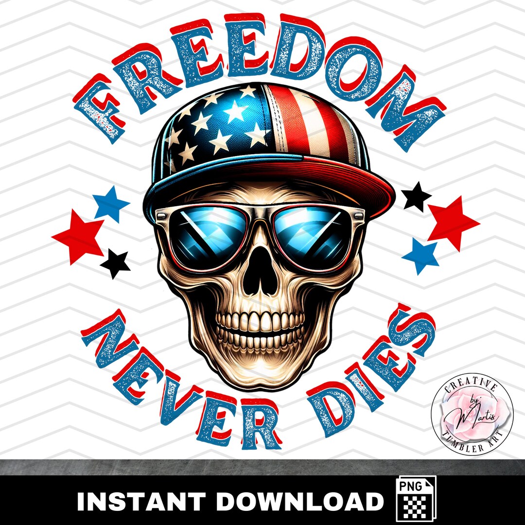 4th of July Skull Png, 4th of July Skull American Flag Png Sublimation ...