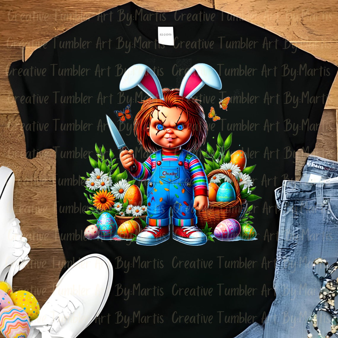 Creepy Chucky Easter PNG, Horror Bunny Design (digital Download) - Etsy