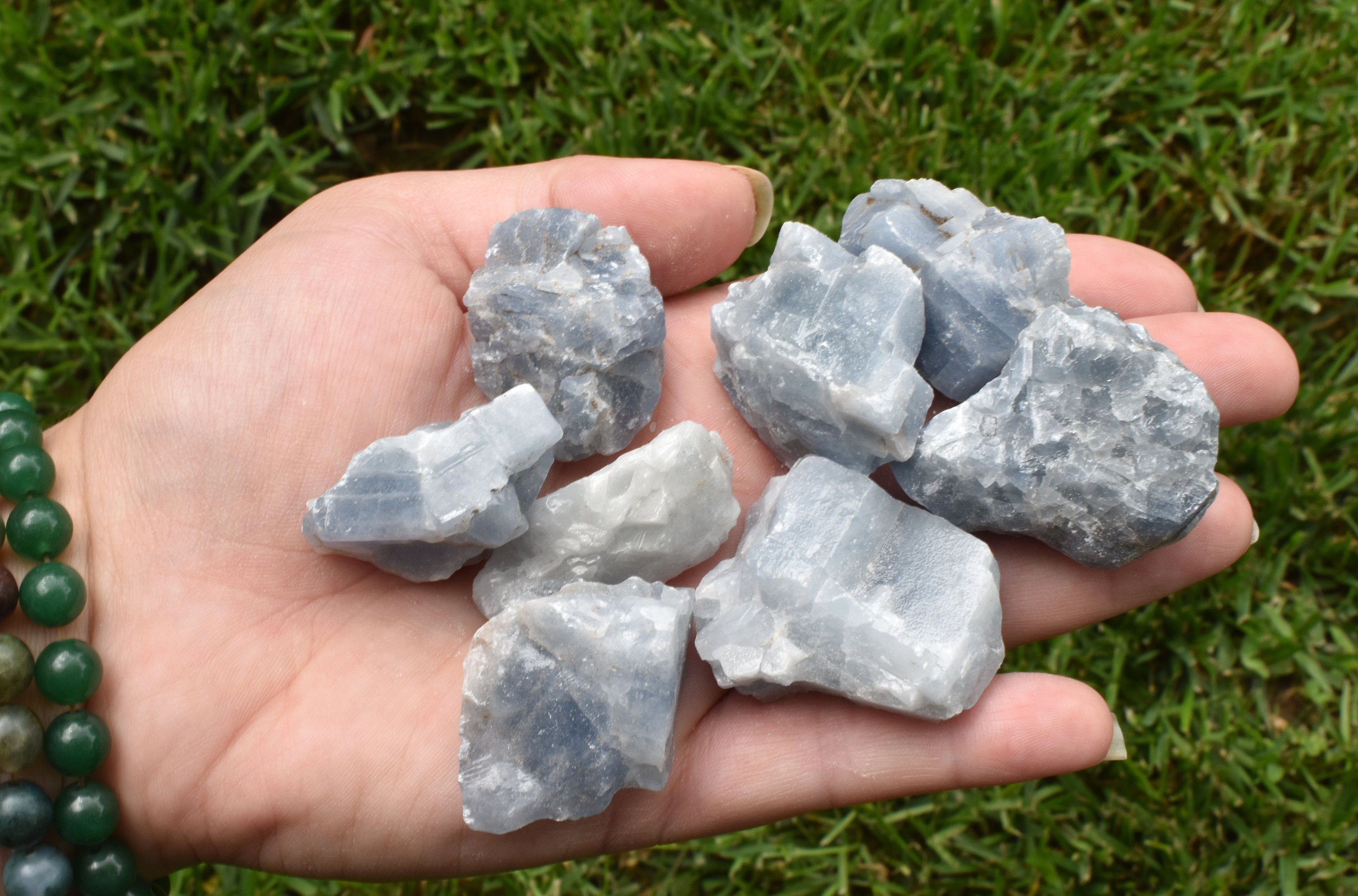 Smooth Blue Calcite Raw Blue Calcite Natural Blue Calcite | Etsy