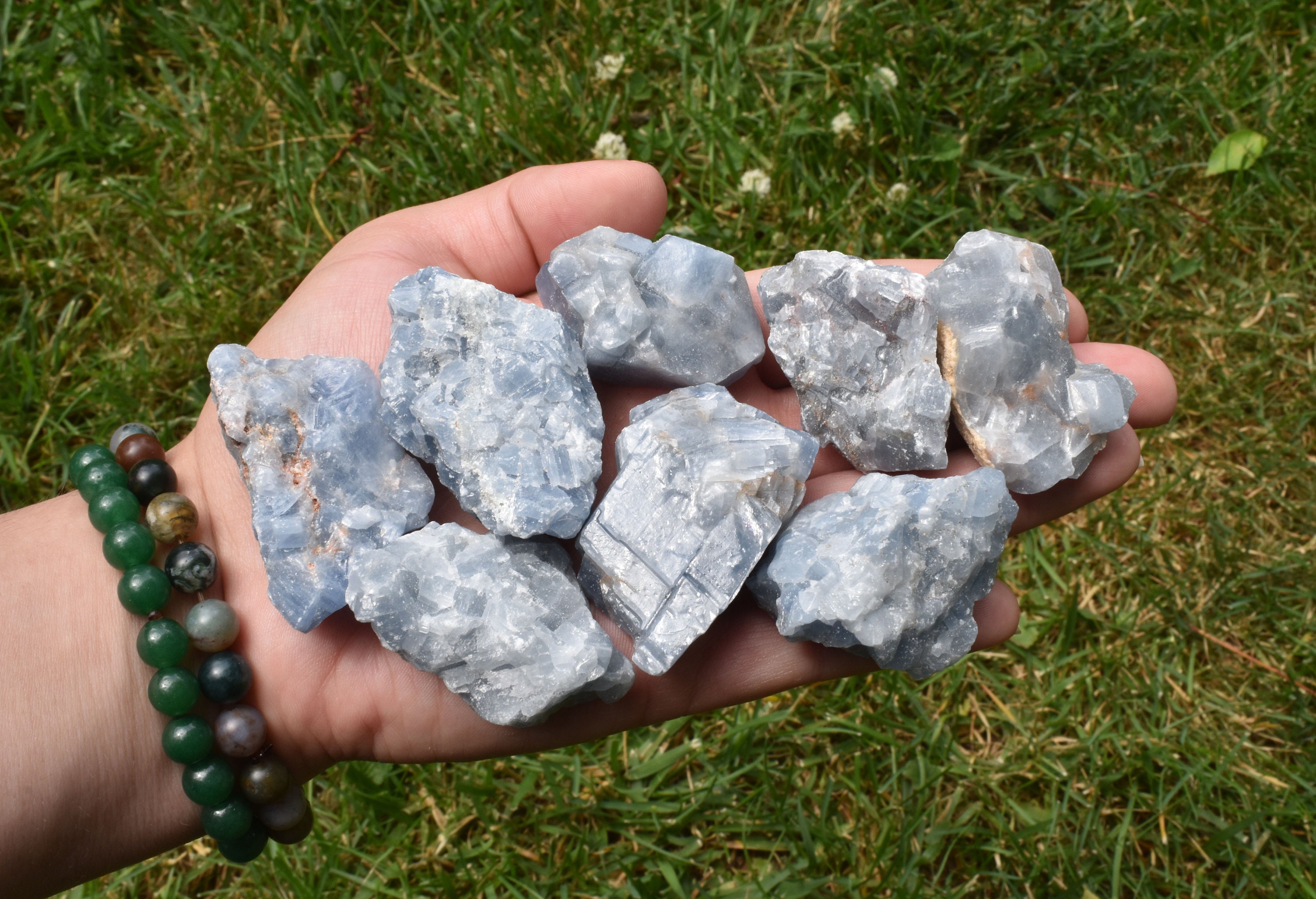 Smooth Blue Calcite Raw Blue Calcite Natural Blue Calcite - Etsy UK