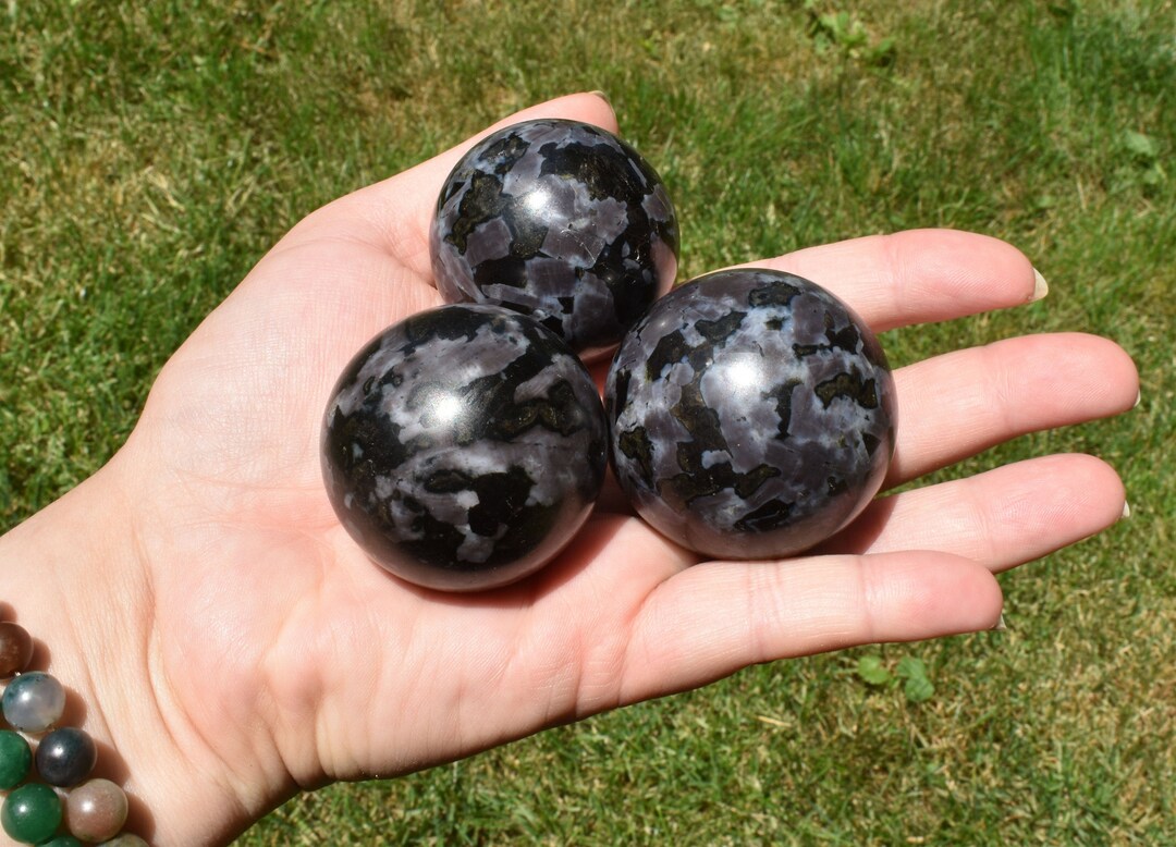 Indigo Gabbro Sphere, Indigo Gabbro Orb, Mystic Merlinite Sphere ...