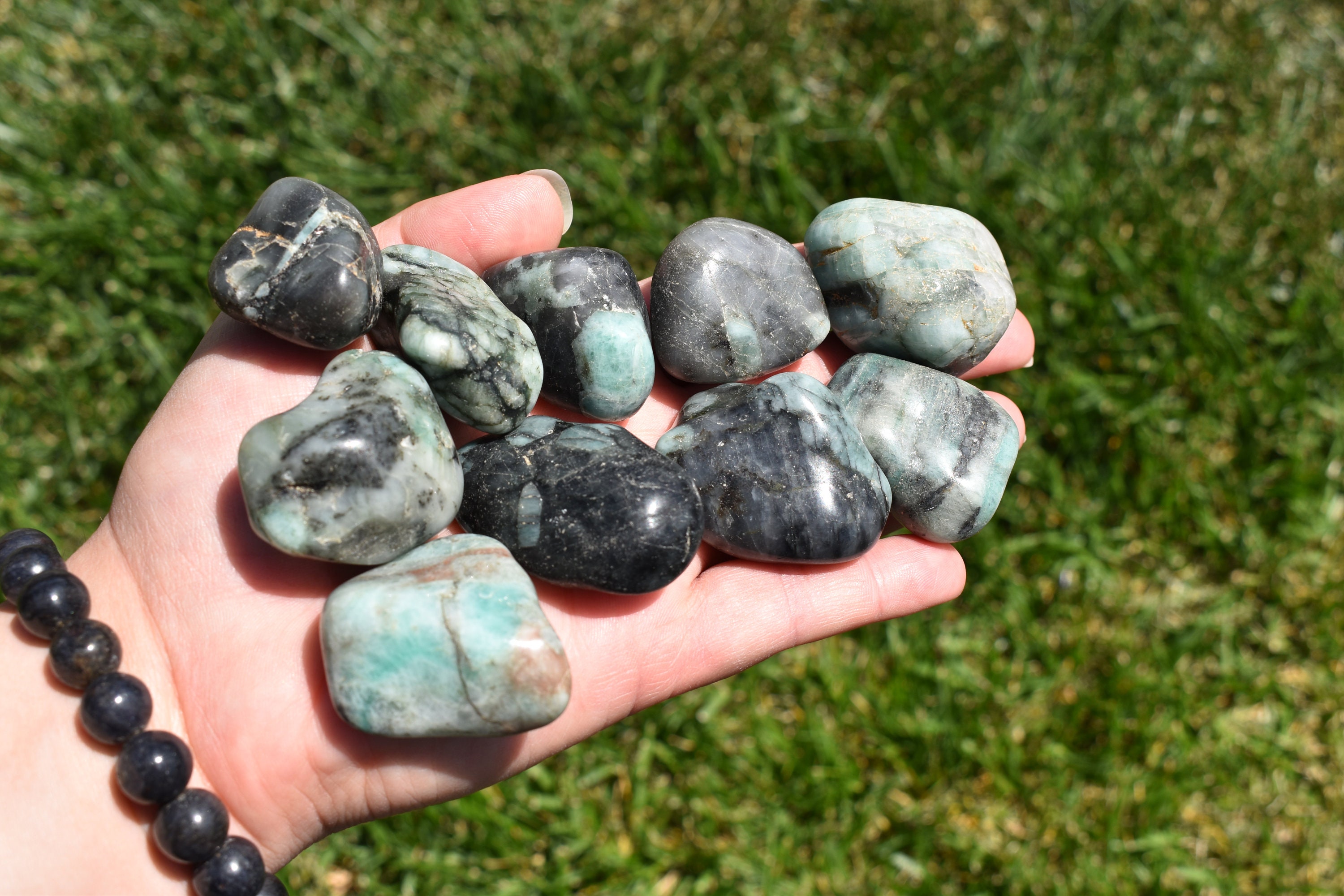 Emerald Stone Tumbled Emerald Polished Emerald Natural | Etsy
