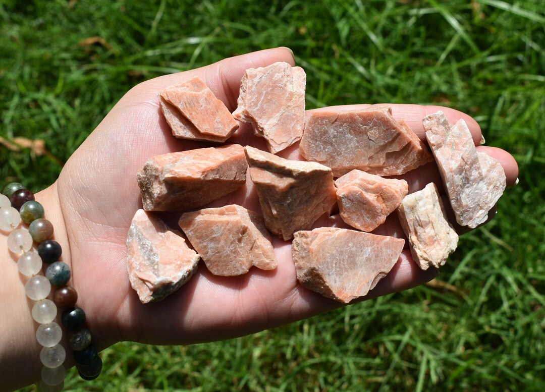 Peach Moonstone, Rough Peach Moonstone, Raw Peach Moonstone, Natural ...