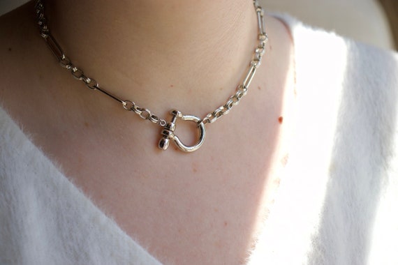 Carabiner clasp necklace store
