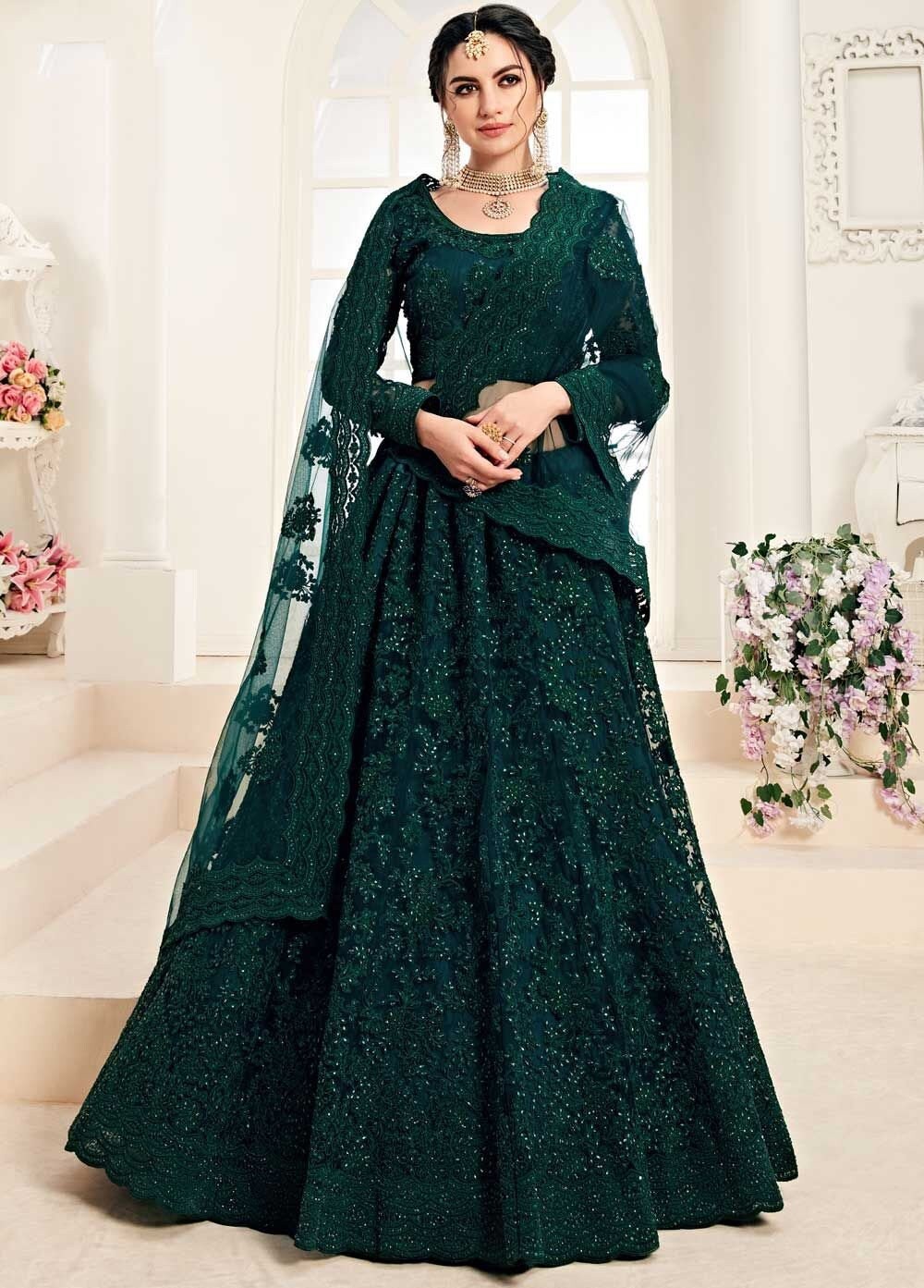 Green Indian Wedding Dresses