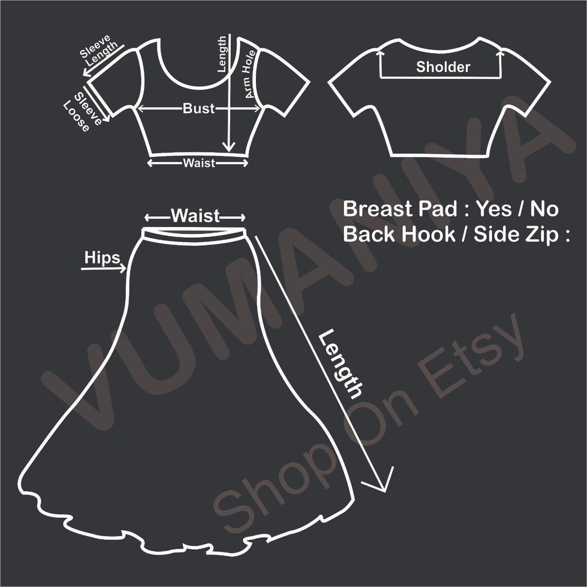 Women's Wedding Floral Lehenga Choli Set - Etsy