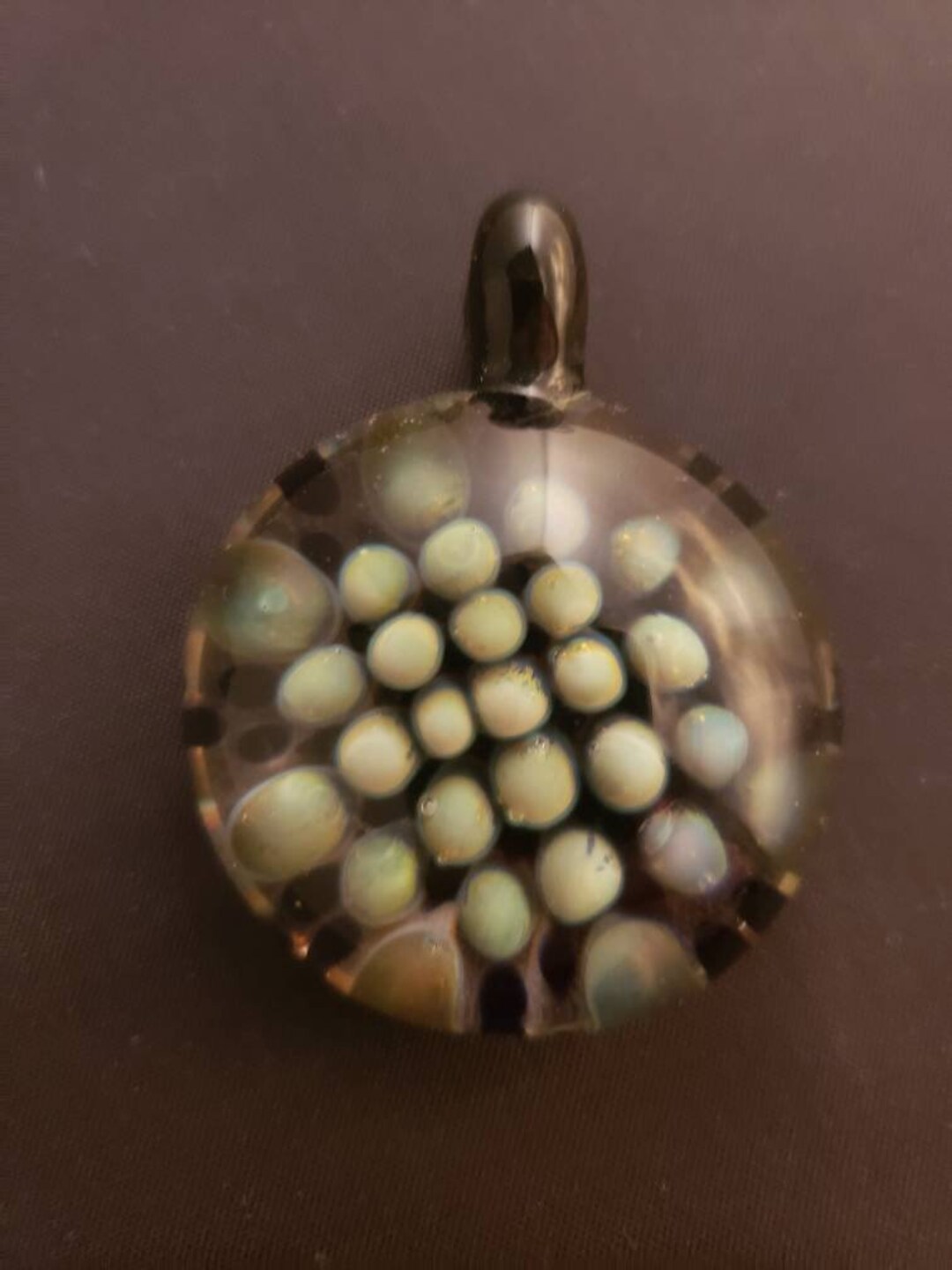 Glass Implosion Pendant, Blown Glass, Handmade Pendant, Glass Pendant ...