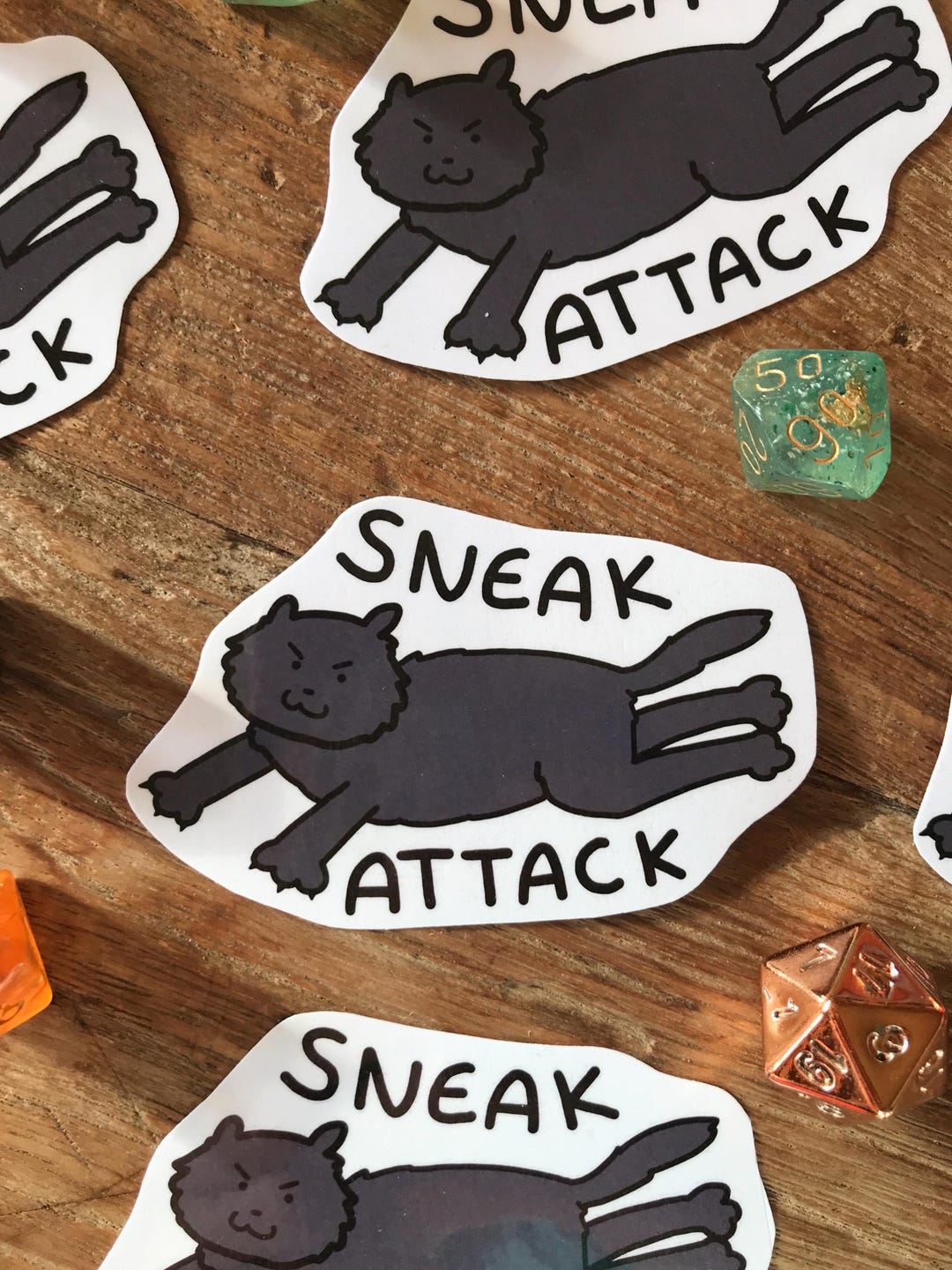 Sneak Attack Dungeon and Dragons Sticker // Venyl Katzensticker - Etsy