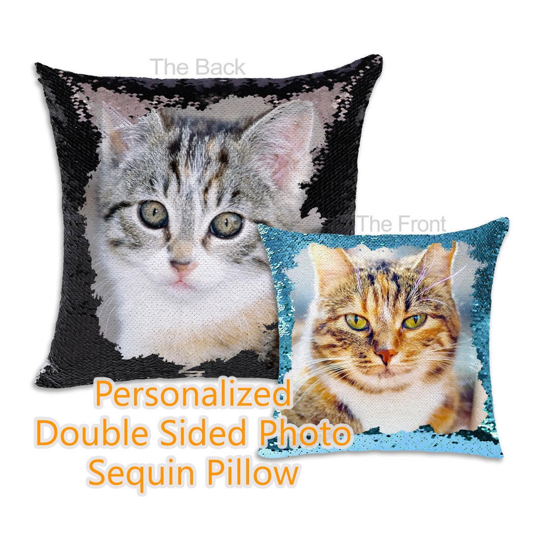 Custom Double Sided Photo Magic Pillow Personalized 2 Sided - Etsy