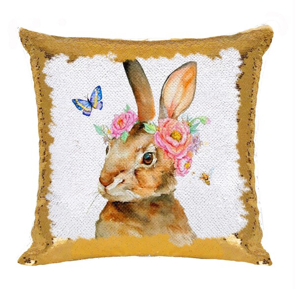 Rabbit Cushion - Etsy
