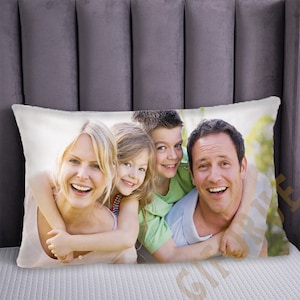 Custom Cotton Bed Pillowcase | Personalized Photo Pillow Cover ...