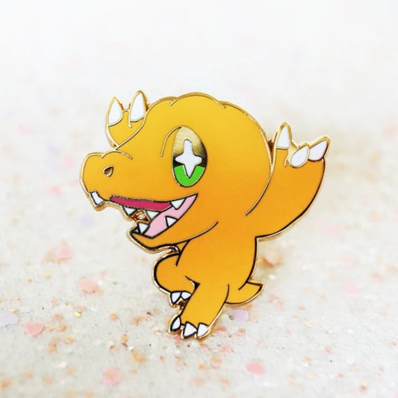 Digimon Baby Agumon Enamel Pin | Etsy