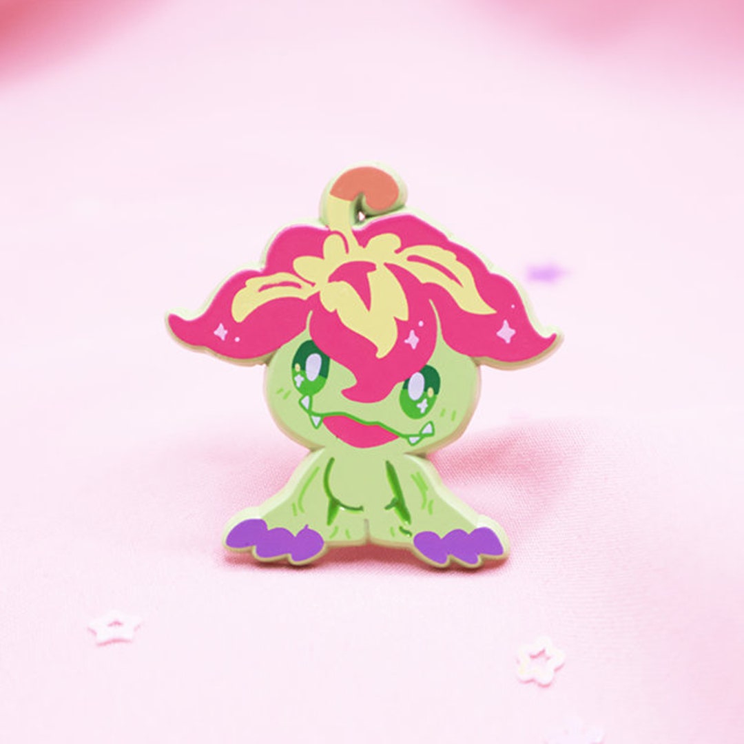 Digimon Palmon Soft Dyed Enamel Pin - Etsy