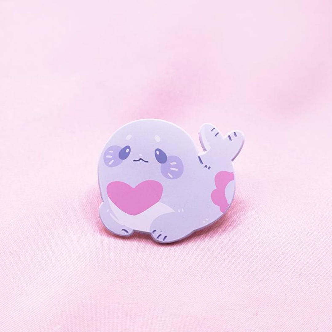 Duel Mallow Pinny Soft Dyed Enamel Pin - Etsy