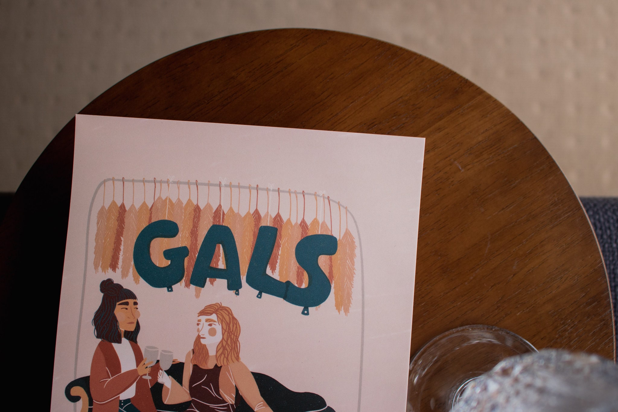 Gals Card A5 Art Print, A5 Postcard, A5 Card, Postcard, Galentine's Day ...