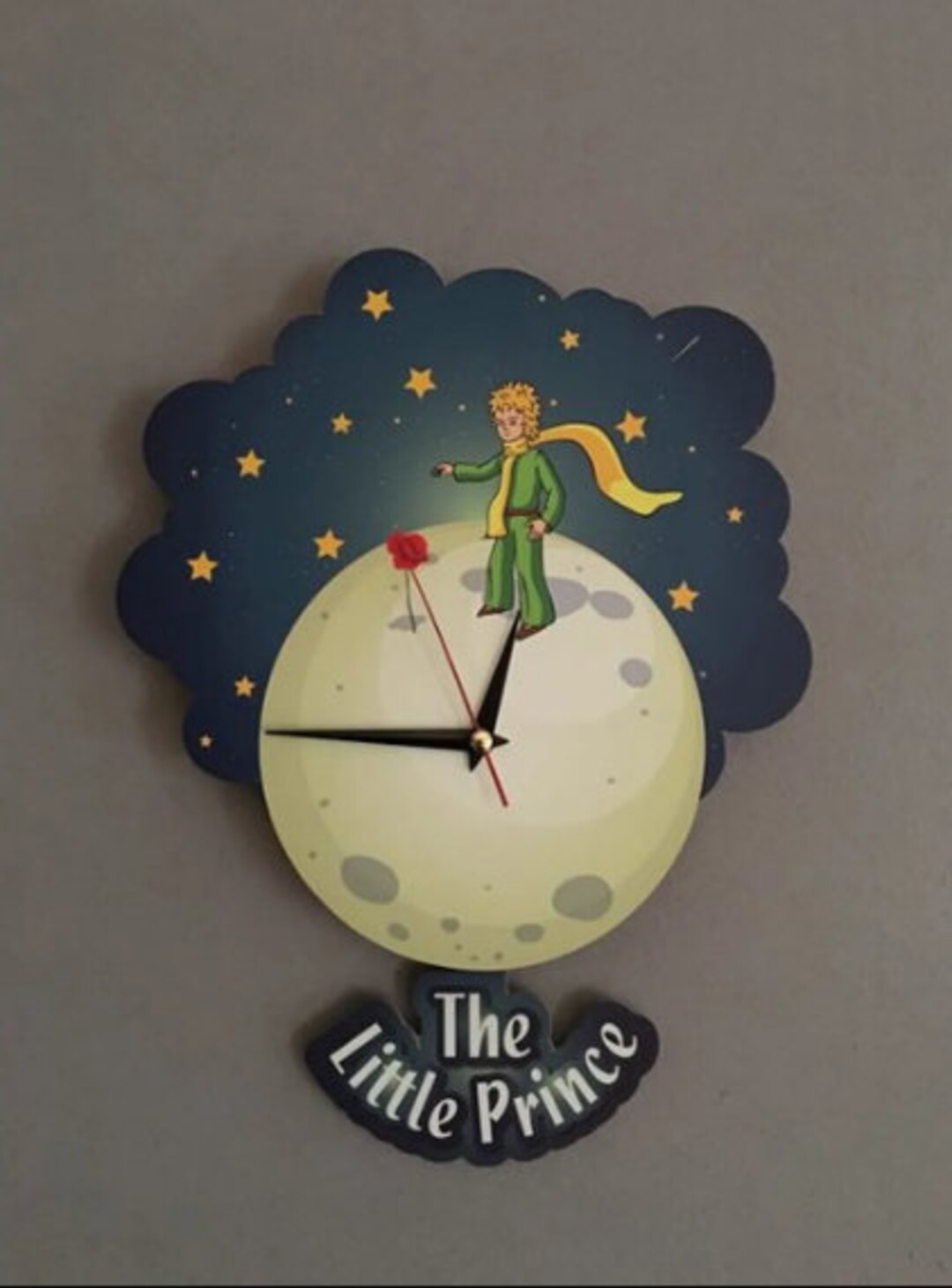 The Little Prince Decorative Pendulum Wall Clock , Kids Room Wall ...