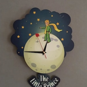 The Little Prince Decorative Pendulum Wall Clock , Kids Room Wall ...