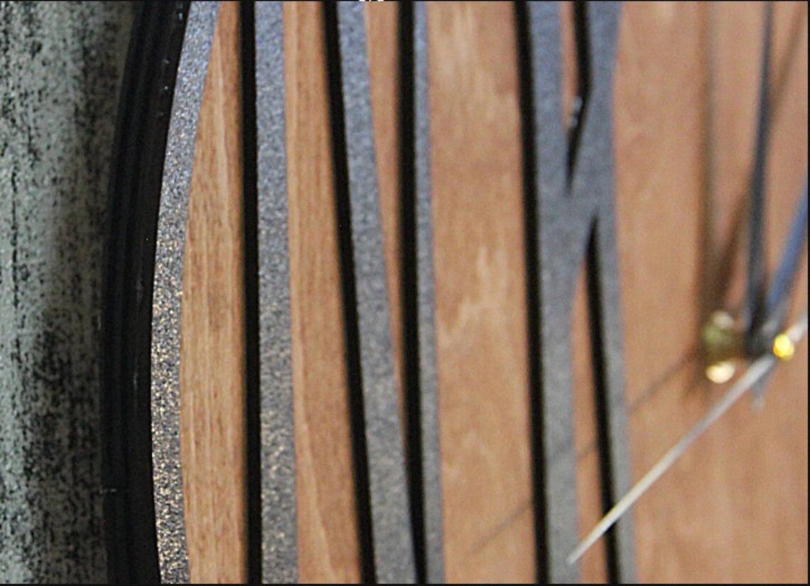 Rustic Natural Wood Wall Clock Light Oak Wooden Wall Decor - Etsy