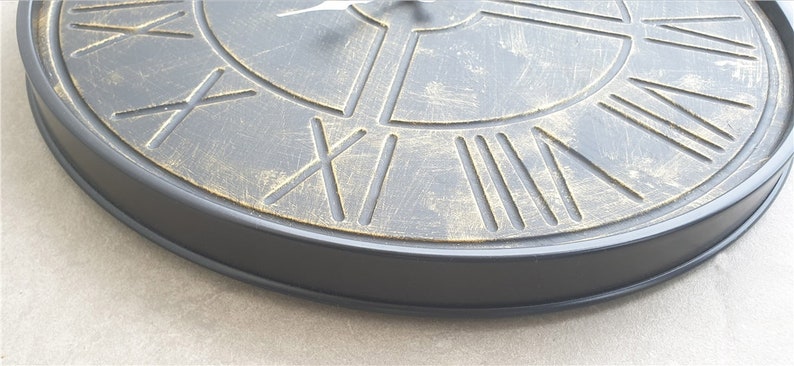 32 Inch Large Metal Wall Clock, High Quality Metal Wall Decors, Large ...