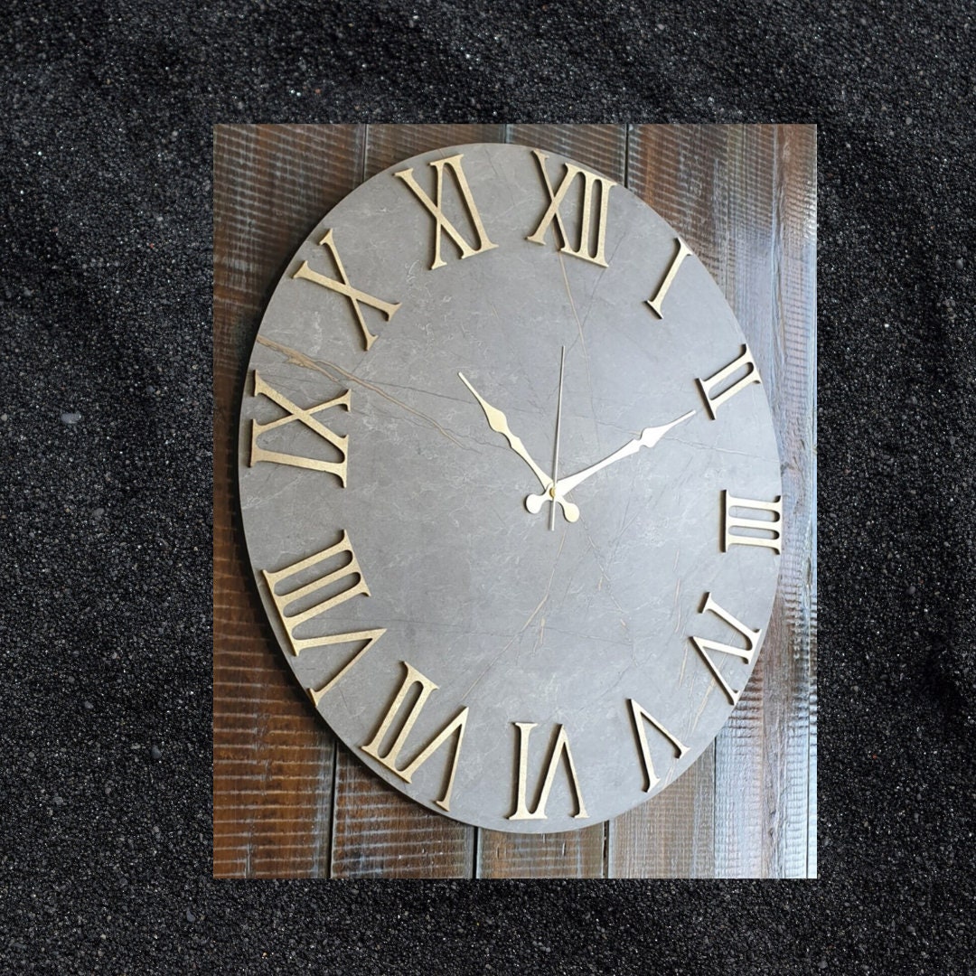 20 '' Quality Marble Pattern Wall Clock. Wall Clock - Etsy