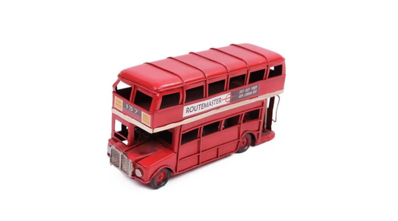 Decorative Metal Car London City Bus, Model Car, Classic Bus - Etsy