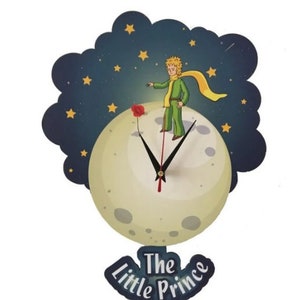 The Little Prince Decorative Pendulum Wall Clock , Kids Room Wall ...