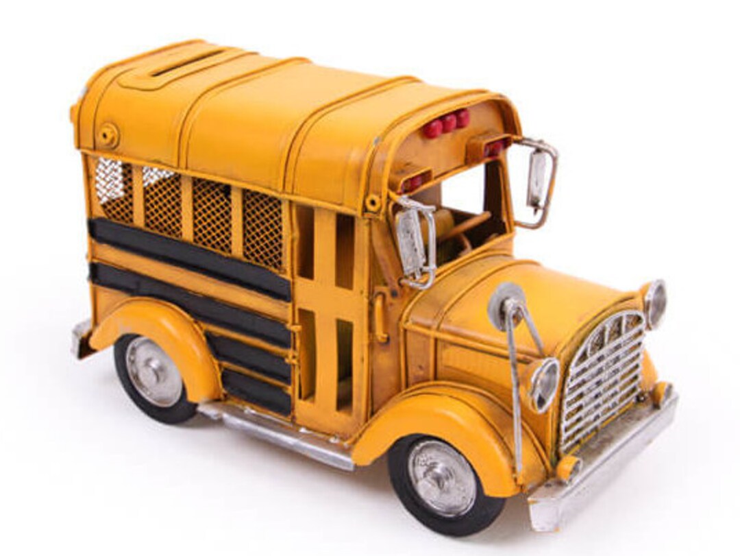 Decorative Metal School Bus, American School Bus, Gifts for Children ...