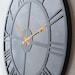 Marble Pattern Metal Wall Clock Farmhouse Wall Decor Living - Etsy