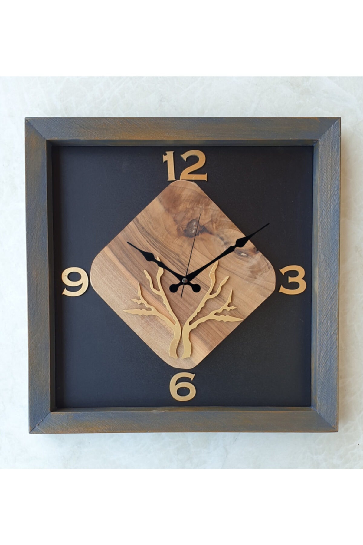 Natural Wood Square Wall Clock. Wall Decor Wall Art Wall - Etsy