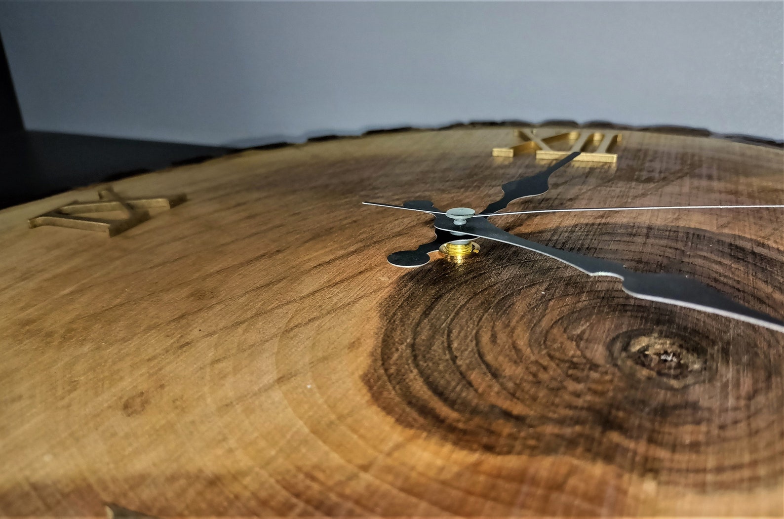 Natural Solid Wood Wall Clock Wall Decor Wooden Retro Clock - Etsy