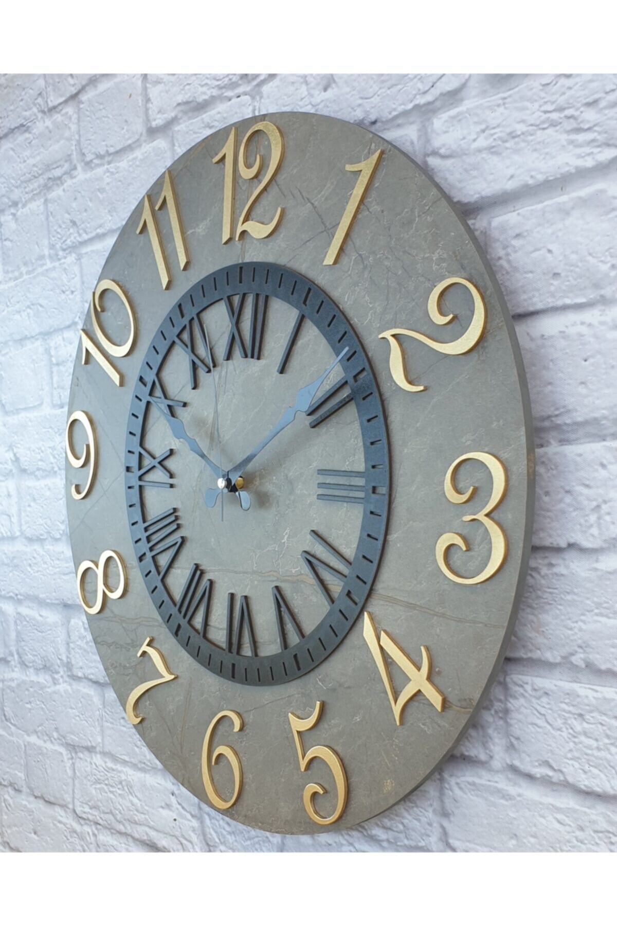 20 '' Quality Marble Patterned Wall Clock. Clocks - Etsy