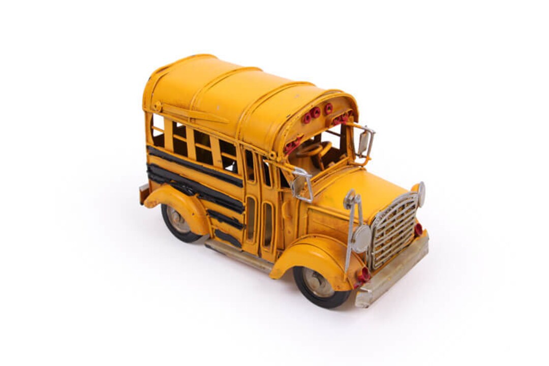 Decorative Metal School Bus, American School Bus, Gifts for Children ...