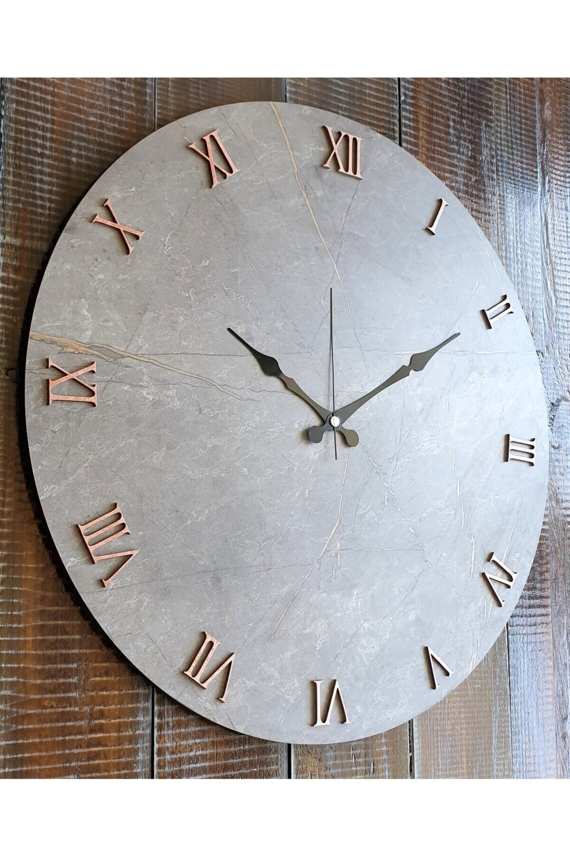 20 '' Quality Marble Pattern Wall Clock. Wall Clock - Etsy