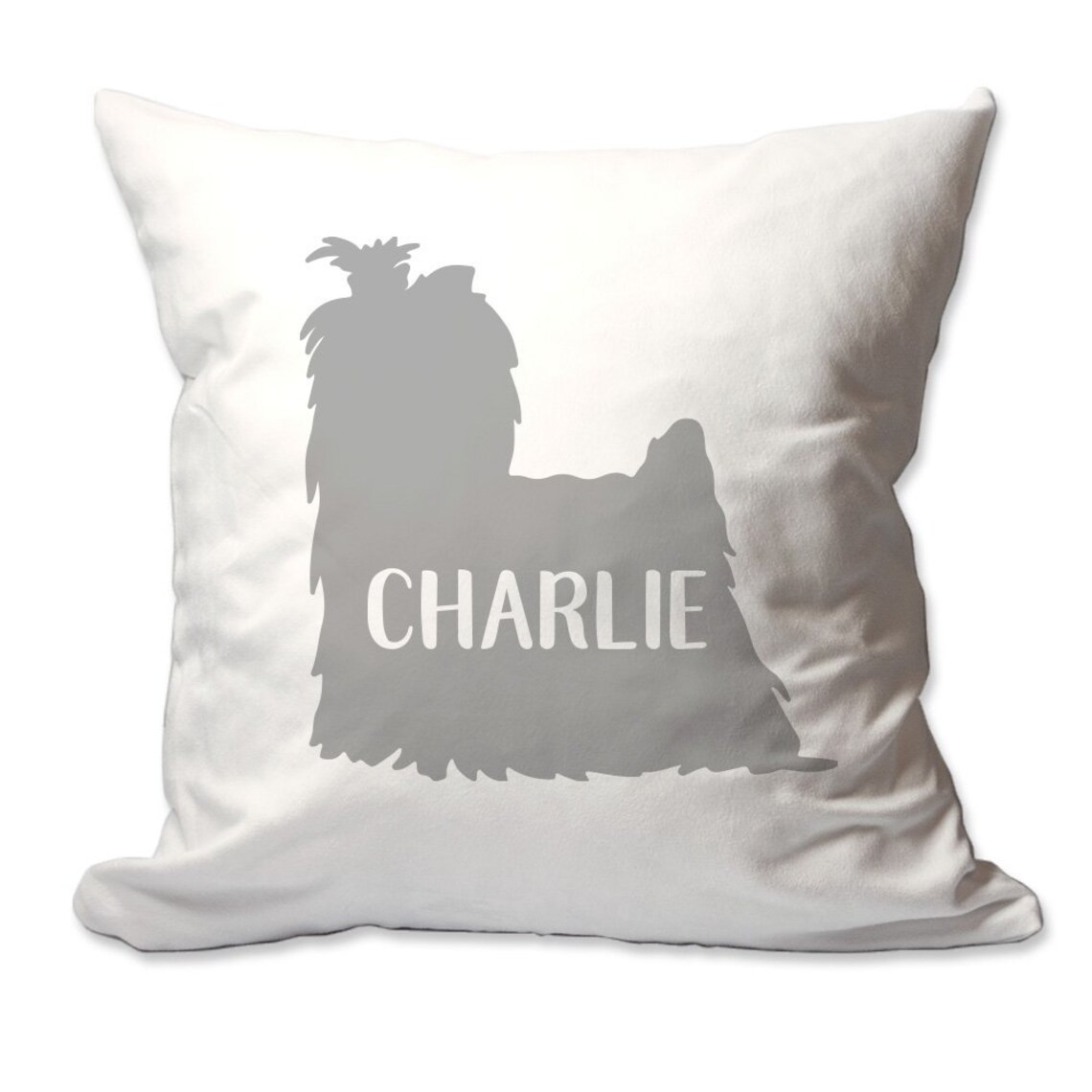 Personalized Yorkie With Name Throw Pillow - 17 X 17 - Cover Only OR ...