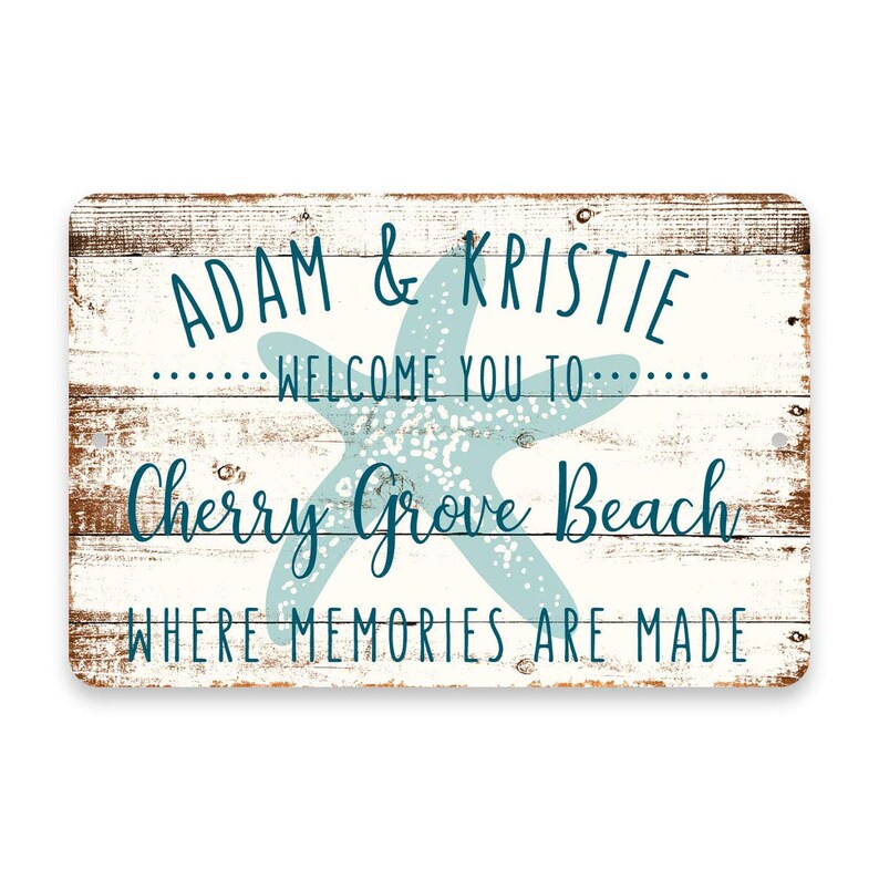 Pattern Pop Personalized Welcome to Cherry Grove Beach Where Memories ...