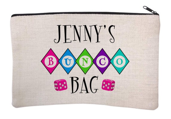 Personalized Bunco Bag Personalized Zipper Pouch Pouch | Etsy