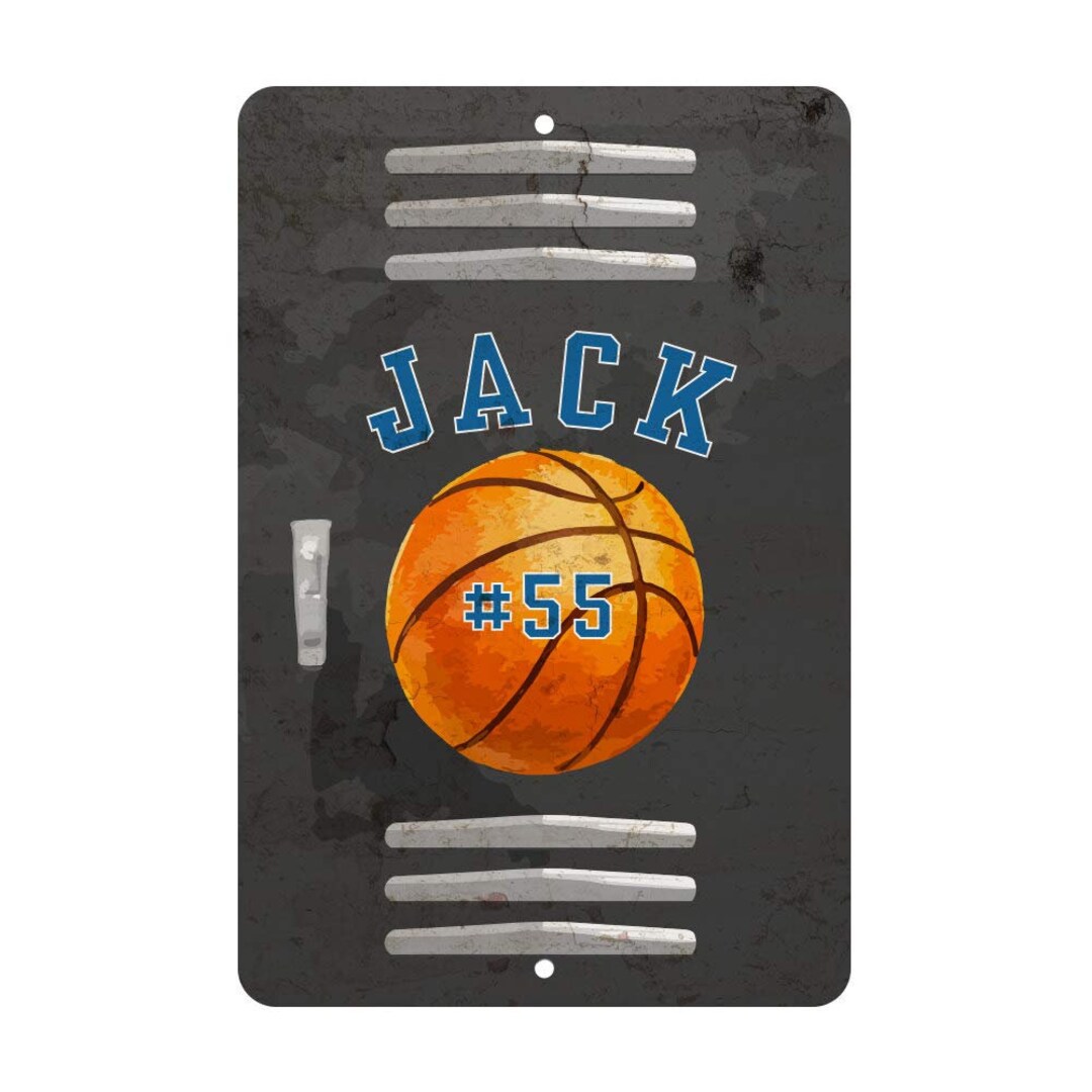 Personalized Basketball Locker Room Sign - Add Any Basketball Players ...