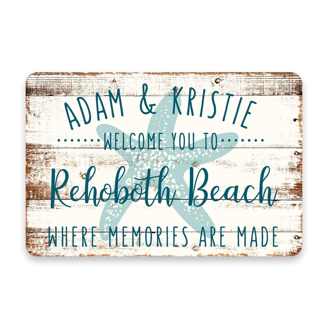 Pattern Pop Personalized Welcome to Rehoboth Beach Where Memories are ...