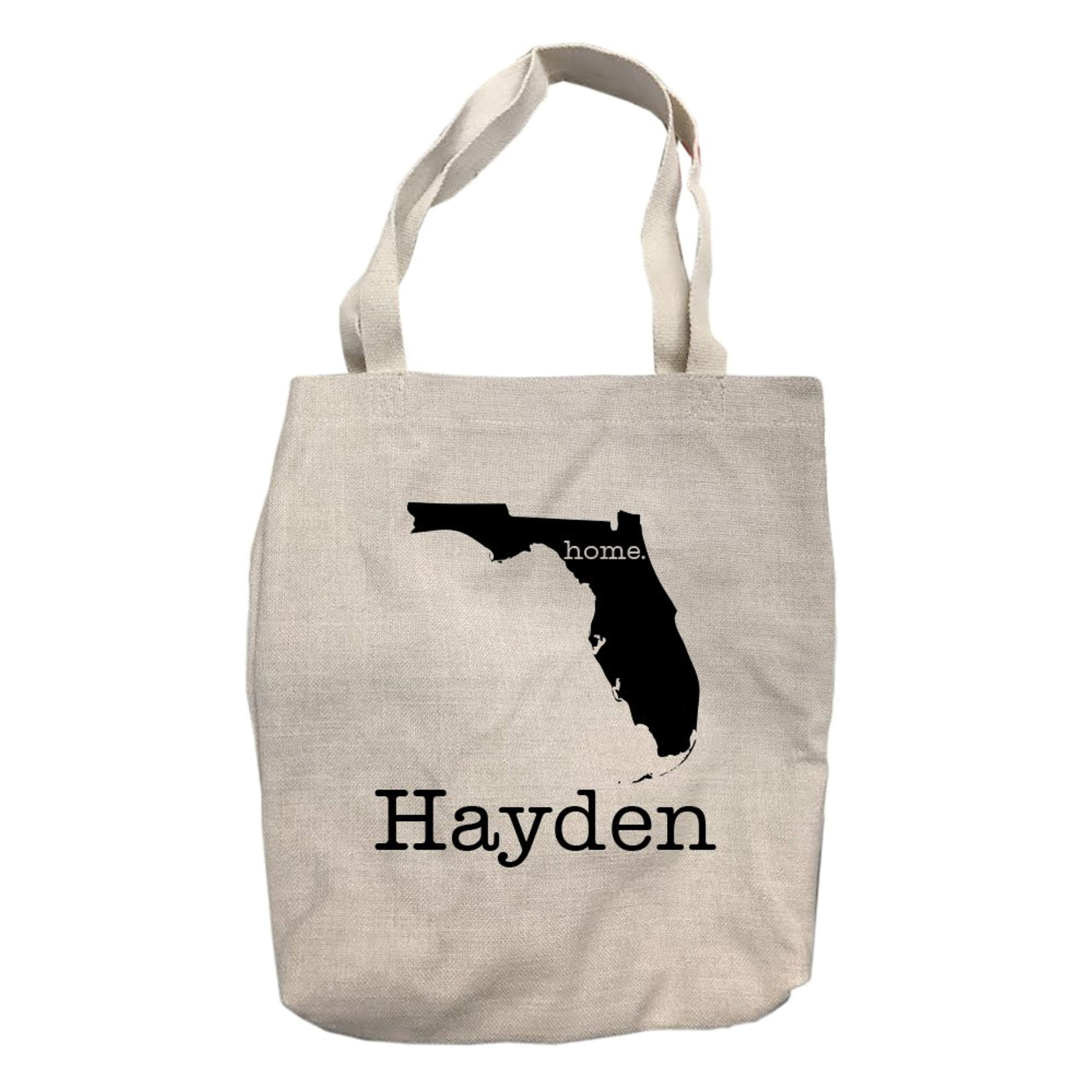 Personalized Florida Home State Tote Bag Custom Tote Bag | Etsy