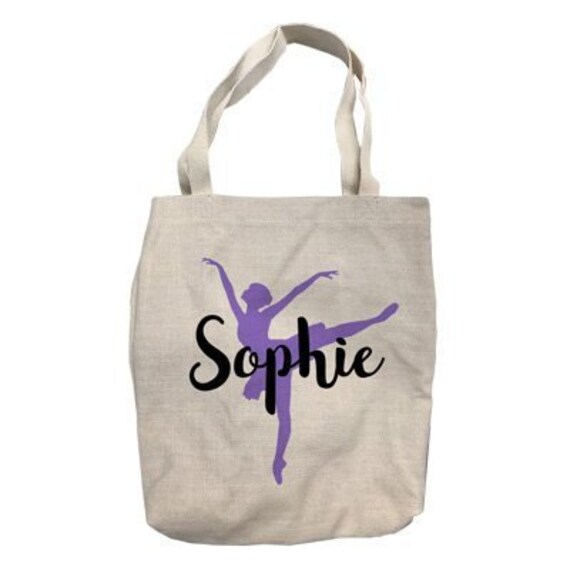 Personalized Purple Dancer Tote Bag Custom Tote Bag Tote - Etsy