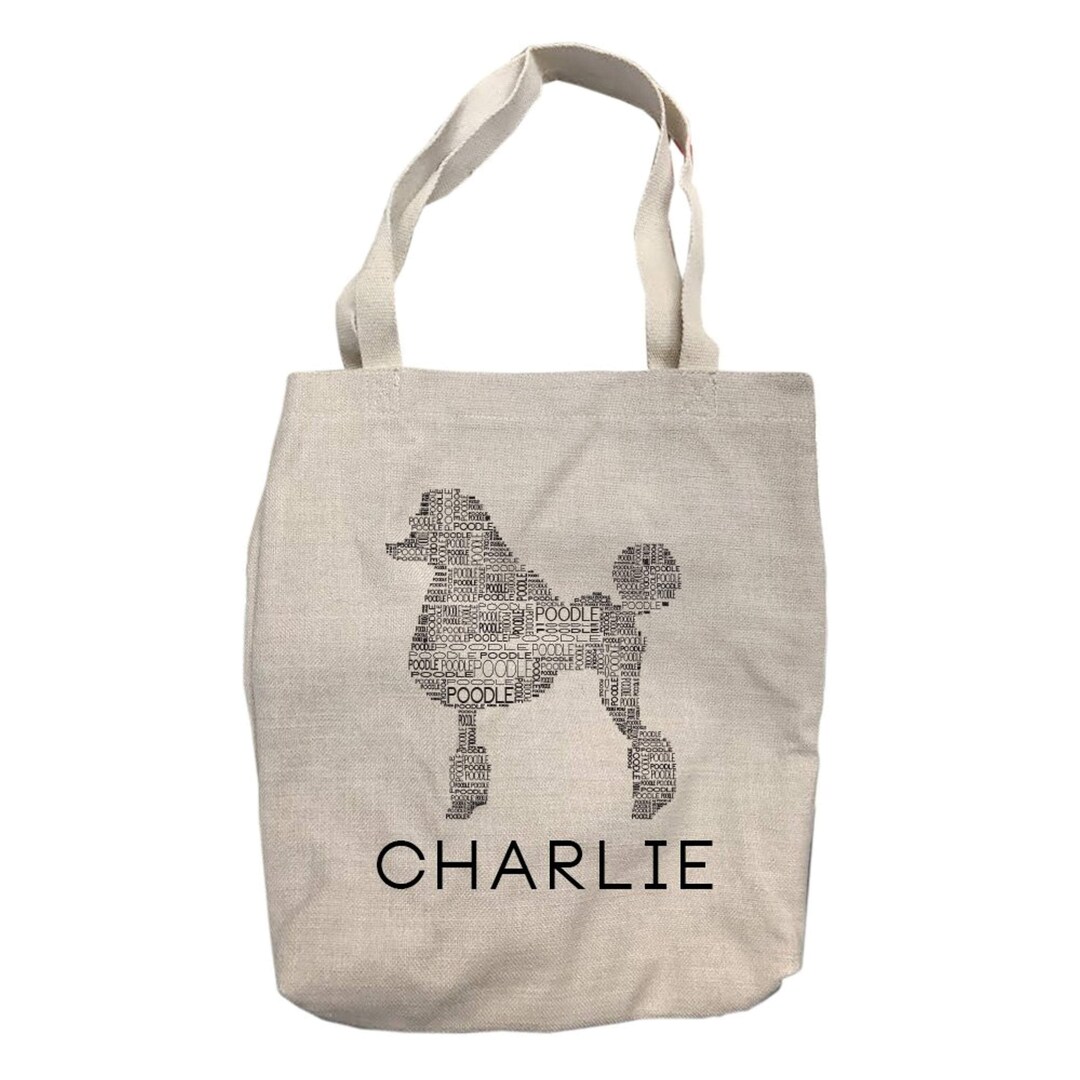 Personalized Poodle Dog Breed Tote Bag - Custom Tote Bag - Tote Bag ...