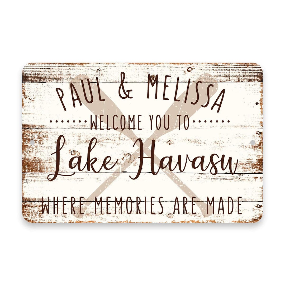 Pattern Pop Personalized Welcome to Lake Havasu Where Memories Are Made ...