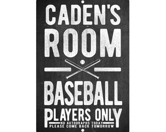 Personalized Soccer Players Only No Autographs Metal Room | Etsy