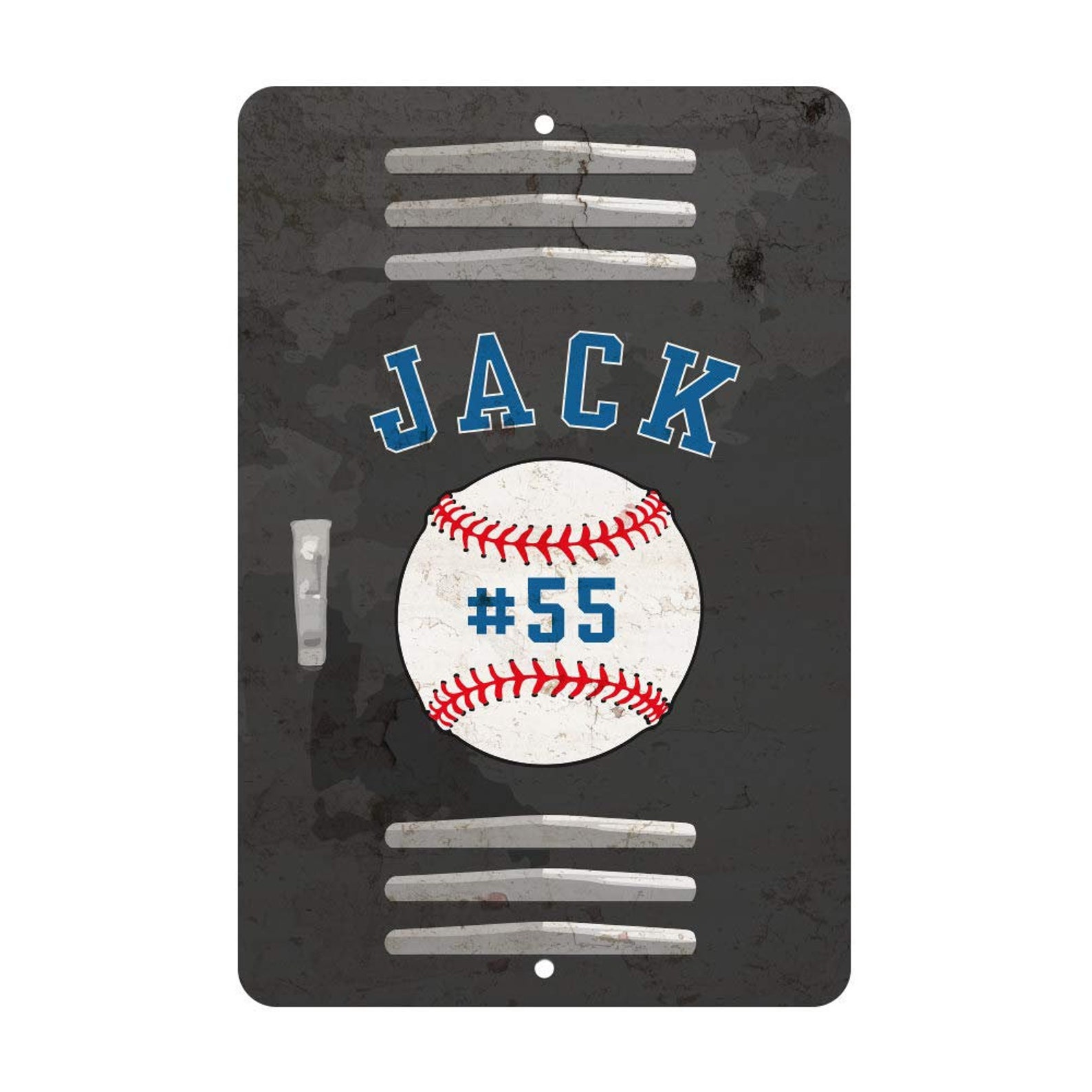 Personalized Baseball Locker Room Sign Add Any Baseball - Etsy